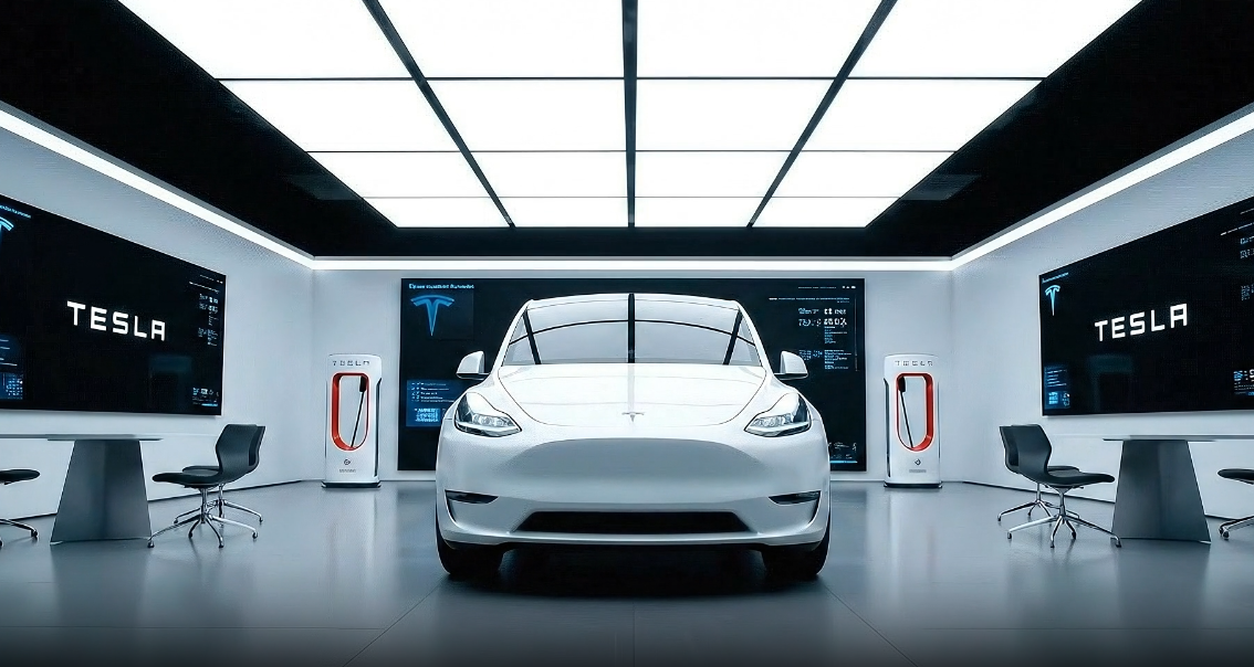 Cinematic Tesla Model Y Reveal | Veo 3 JSON Prompt